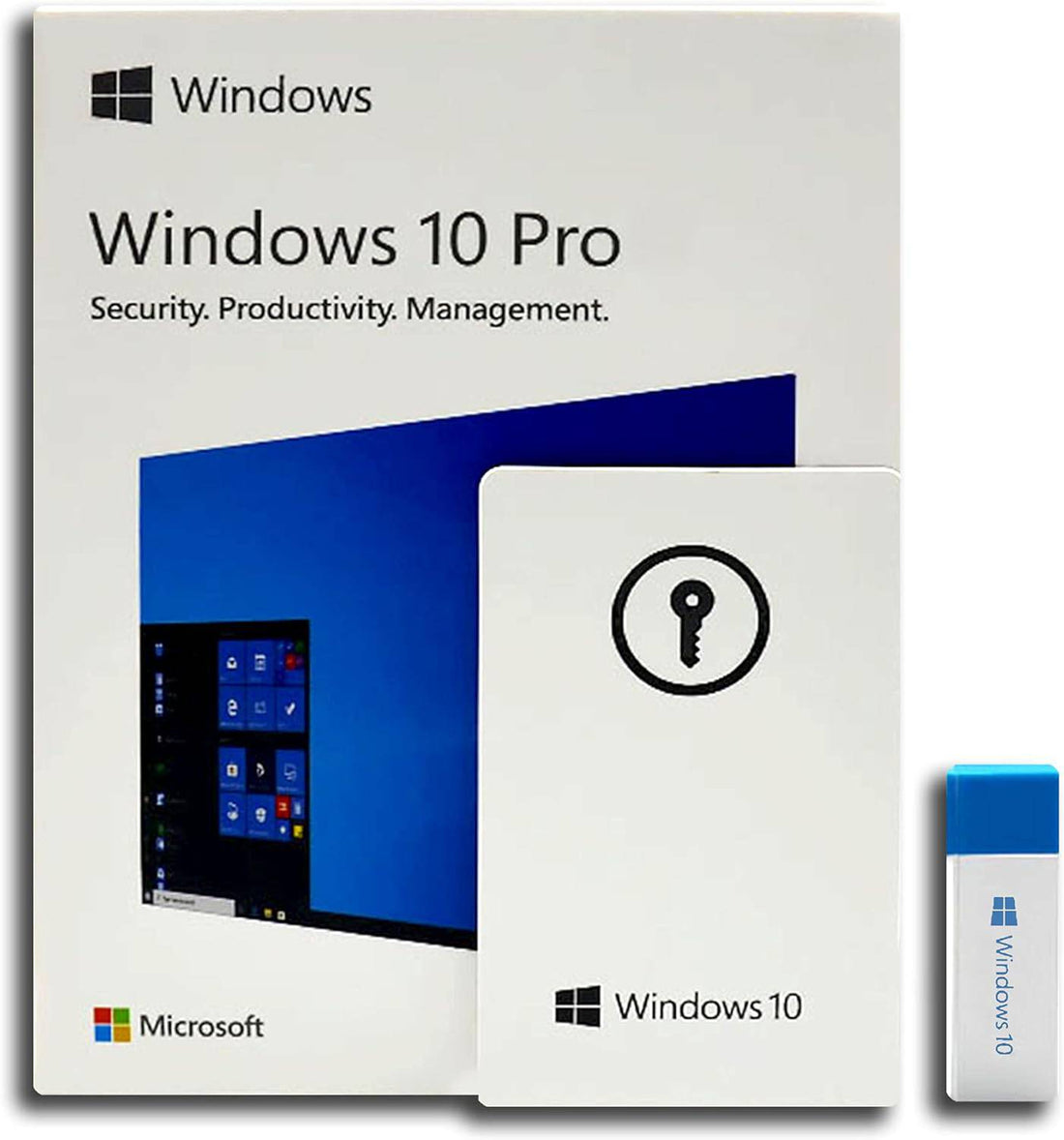 Windows 10 Pro 32/64-bit USB Flash Drive | Full Version | Genuine ...